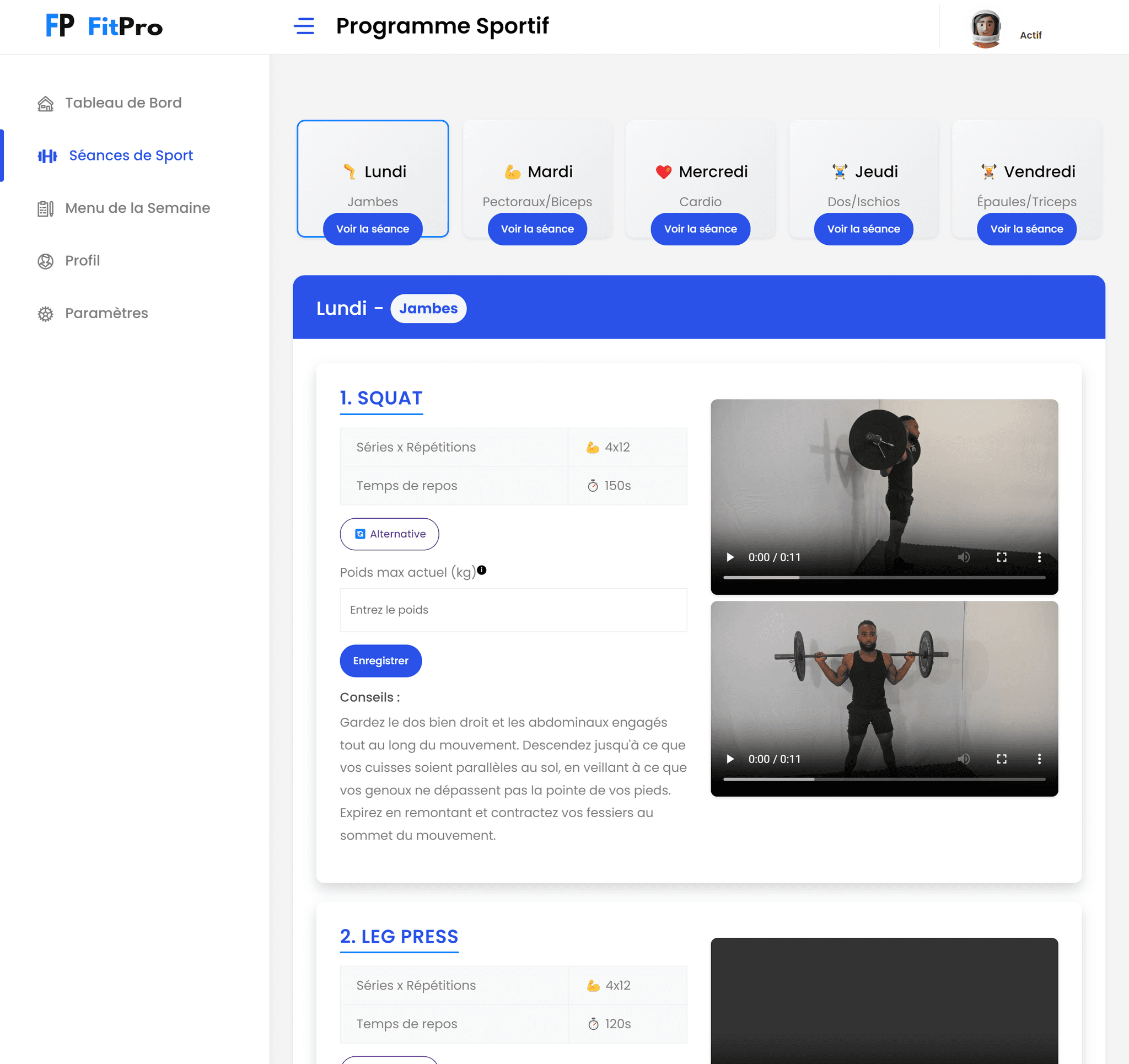FitPro - Your personal fitness and nutrition coach